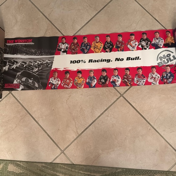 Nascar | Art | 998 Nascar Poster 38x11 10 Racing No Bull The Winston 20 ...